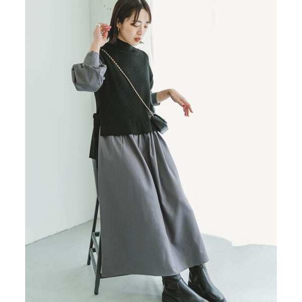 『セール実施中』参考価格：6，989円発売時期：2023年09月コンディション：A（使用感なし）数回使用した程度で使用感が感じられないアイテム参考商品名：『洗濯可』ニットベストドッキングワンピース参考品番：IT36-26B001【商品に関す...