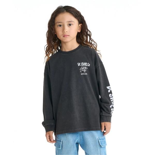 ZOZO問い合わせ番号:103505842ショップ:DC SHOES，ディーシーブランド:DC SHOES，ディーシーシューズ商品名:DC SHOES キッズ 26 KD PLAY BUDDY LS オーバーサイズ ロンT 長袖Tシャツ 【...