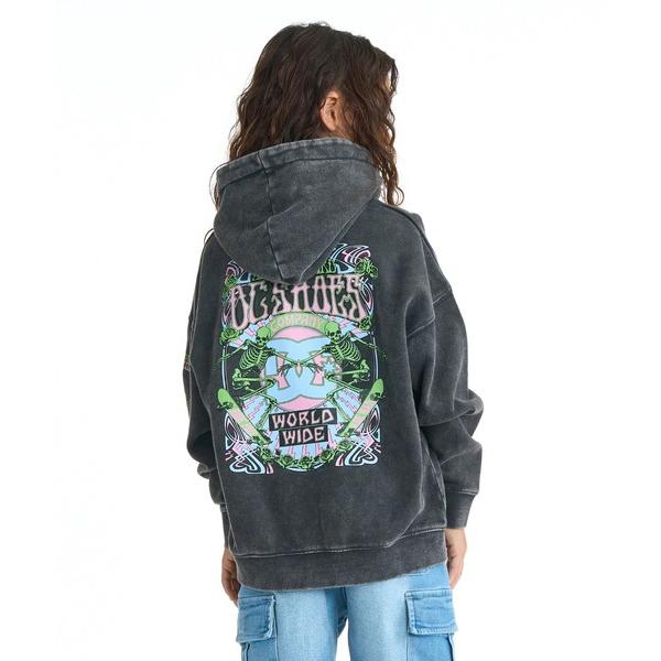 ZOZO問い合わせ番号:103505845ショップ:DC SHOES，ディーシーブランド:DC SHOES，ディーシーシューズ商品名:DC SHOES キッズ 26 KD DOUBLE SKULL P パーカー フーディ【2026年春夏モデ...