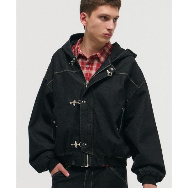 『タイムセール実施中』ZOZO問い合わせ番号:103506110ショップ:CONFIRM，コンファームブランド:ILL'S，イルズ商品名:FIREMAN HOOK DENIM HOODIE / ファイヤーマンフック デニムフーディー ブルゾ...