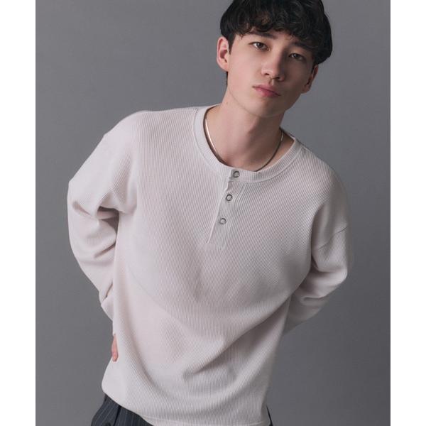 ZOZO問い合わせ番号:103506114ショップ:CONFIRM，コンファームブランド:Confirm，コンファーム商品名:Henley Neck Waffle Long Sleeve Tee / ヘンリーネック ワッフル ロングスリーブ...