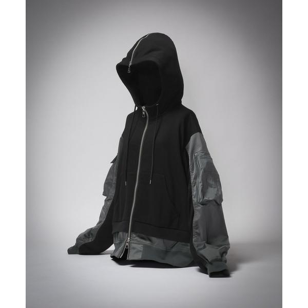 『セール実施中』ZOZO問い合わせ番号:103506592ショップ:HARE，ハレブランド:HARE，ハレ商品名:MA-1ドッキングZIPパーカー(HARE)カテゴリ:トップス>パーカーブランド品番:656418素材:【ブラック】本体...