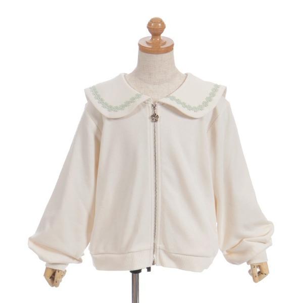 ZOZO問い合わせ番号:103506888ショップ:axes femme，アクシーズファムブランド:axes femme，アクシーズファム商品名:ベリー刺しゅうブルゾンカテゴリ:トップス>カーディガン/ボレロブランド品番:ZA61X0...