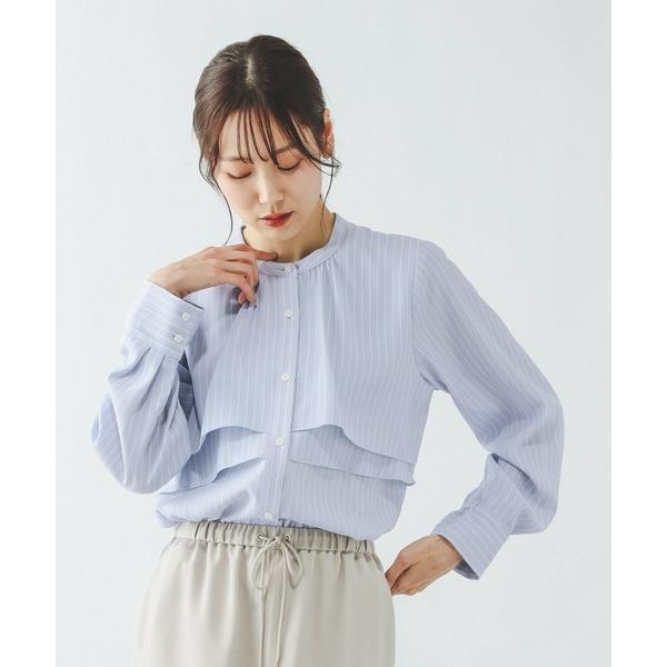 ZOZO問い合わせ番号:103507335ショップ:GLOBAL WORK，グローバルワークブランド:GLOBAL WORK，グローバルワーク商品名:キレイつづくティアードブラウス/601020カテゴリ:トップス>シャツ/ブラウスブラ...