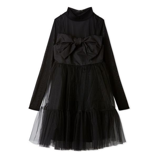 ZOZO問い合わせ番号:103507444ショップ:LILY BROWN，リリー ブラウンブランド:LILY BROWN，リリーブラウン商品名:フロントリボンチュールミニドレスカテゴリ:ワンピース/ドレス>ドレスブランド品番:LWFO...