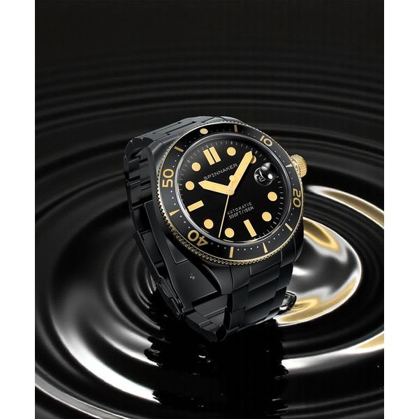 ZOZO問い合わせ番号:103507937ショップ:Uwith，ユーウィズブランド:SPINNAKER，スピニカー商品名:SPINNAKER/スピニカー CROFT-MID BLACK＆GOLD COLLECTION 腕時計 SPN-SP5...