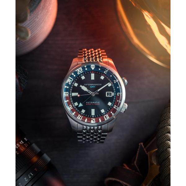 ZOZO問い合わせ番号:103507938ショップ:Uwith，ユーウィズブランド:SPINNAKER，スピニカー商品名:SPINNAKER/スピニカー BRADNER GMT AUTOMATIC 腕時計 SPN-SP512155 メンズカ...