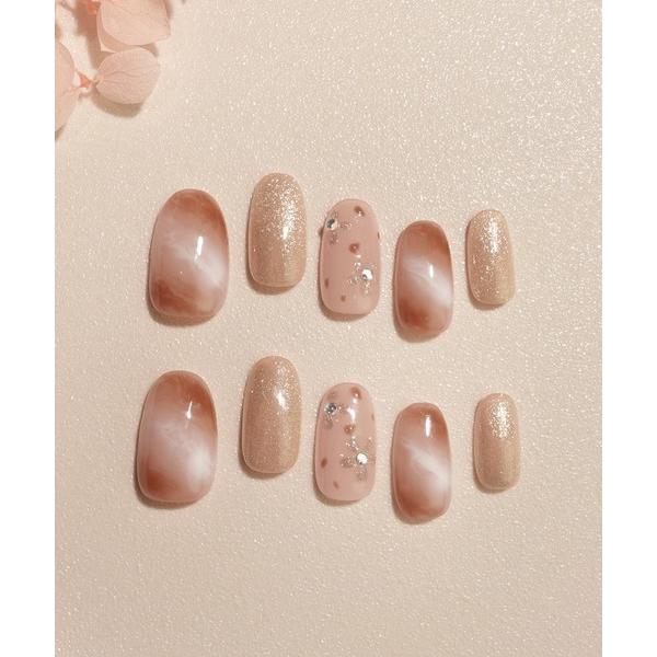 『タイムセール実施中』※このアイテムは返品・交換対象外商品です。コスメ商品ZOZO問い合わせ番号:103508268ショップ:Anail，エーネイルブランド:Anail，エーネイル商品名:水光ネイルピンクマーブルフラワーアートストーンラメオ...