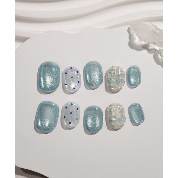 『タイムセール実施中』※このアイテムは返品・交換対象外商品です。コスメ商品ZOZO問い合わせ番号:103508280ショップ:Anail，エーネイルブランド:Anail，エーネイル商品名:【ZOZO限定】水光ネイルアクアブルーマグネットドッ...