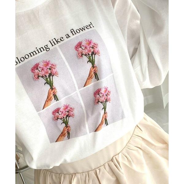 『タイムセール実施中』ZOZO問い合わせ番号:103508383ショップ:merrylatte，メリーラテブランド:etta，エタ商品名:フォトフラワーロンT／長袖Tシャツカテゴリ:トップス>Tシャツ/カットソーブランド品番:e-14...