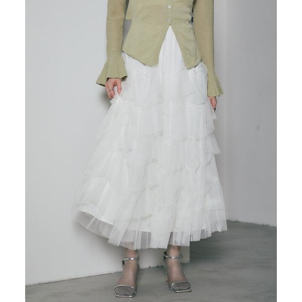 ZOZO問い合わせ番号:103508394ショップ:tocco closet／&amp;. NOSTALGIA，トッコ　クローゼット　／　アンドドットノスタルジアブランド:ARVELLIA，アルベリア商品名:LAYERED TULLE SK...