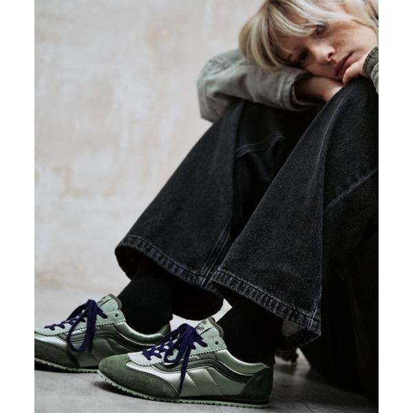 『タイムセール実施中』ZOZO問い合わせ番号:103508993ショップ:VANS，ヴァンズブランド:VANS，バンズ商品名:スーパーロープロ デュアルレース サテン / Super Lowpro SATIN Soft Sage VN000...