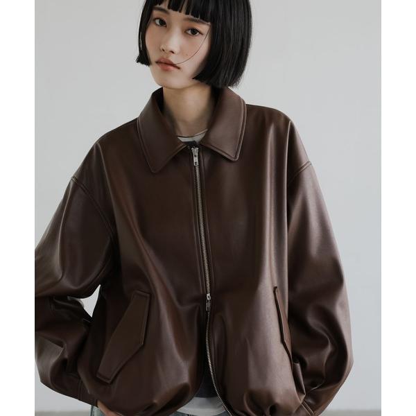 ZOZO問い合わせ番号:103509193ショップ:LOWRYS FARM，ローリーズファームブランド:LOWRYS FARM，ローリーズファーム商品名:レザーバルーンブルゾン 637617カテゴリ:ジャケット/アウター>ブルゾンブラ...