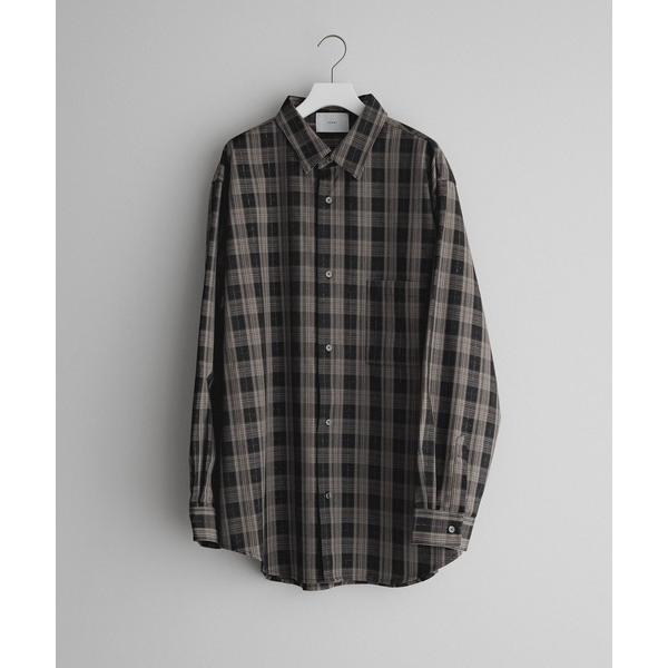 『セール実施中』参考価格：5，940円発売時期：2025年01月コンディション：A（使用感なし）数回使用した程度で使用感が感じられないアイテム参考商品名：loose check over shirt《shadow lame》/ ルーズチェッ...