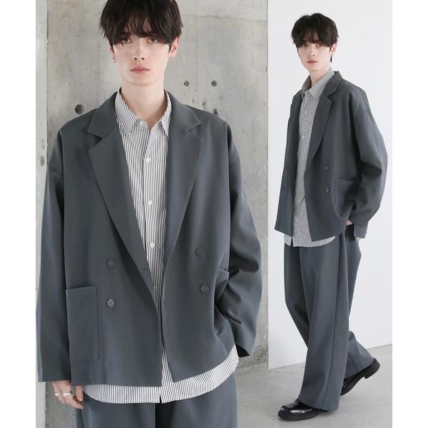 ZOZO問い合わせ番号:103511395ショップ:ASTRONOMY，アストロノミーブランド:ASTRONOMY，アストロノミー商品名:【セットアップ 2点セット】ビッグシルエットリラクシングダブルテーラードジャケット+ワイドバギーイージ...