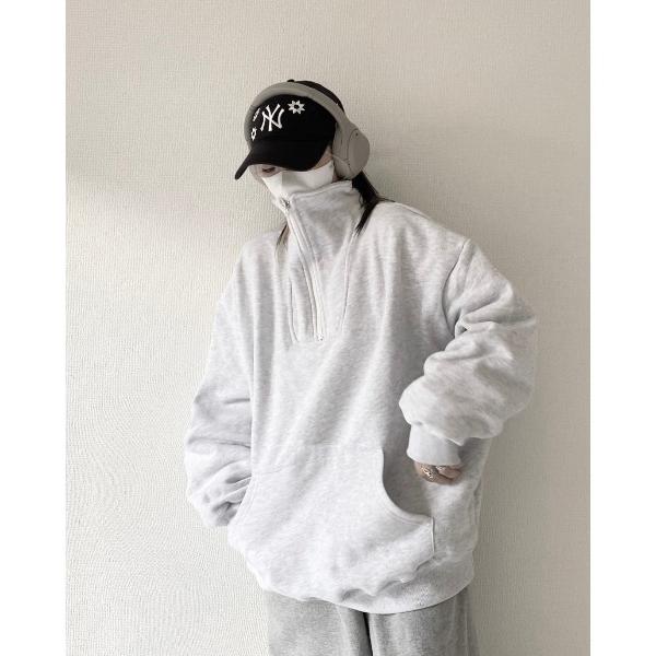 参考価格：10，800円発売時期：2023年02月コンディション：D（傷・汚れあり）傷や汚れがあるが使用には問題ないアイテム全体的：汚れ参考商品名：over size half zip sweat/オーバーサイズハーフジップスウェット参考品...