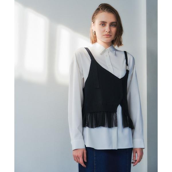 『セール実施中』参考価格：14，991円発売時期：2024年01月コンディション：B（目立つ使用感なし）使用感が少ない、または気にならないアイテム首周り：汚れ参考商品名：【2点SET】ビスチェSETシャツ参考品番：7B41L0A0600【商...