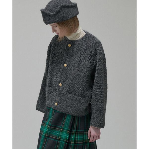 『タイムセール実施中』参考価格：26，400円発売時期：2025年07月コンディション：B（目立つ使用感なし）使用感が少ない、または気にならないアイテム袖・すそ周り：型崩れ内側：毛玉参考商品名：ORCIVAL | ブークレニットカーディガン...