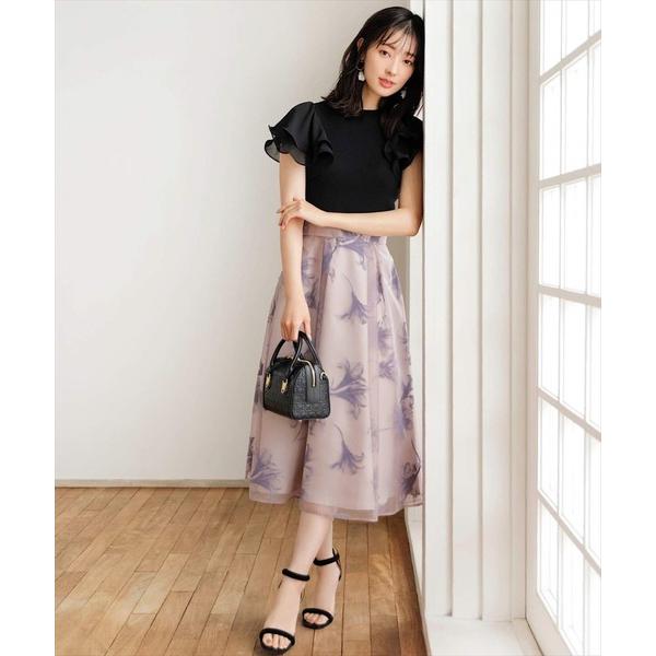 『セール実施中』参考価格：14，960円発売時期：2022年07月コンディション：A（使用感なし）数回使用した程度で使用感が感じられないアイテム参考商品名：【日本製】フロッキーフラワーシアースカート参考品番：20072222105014【商...