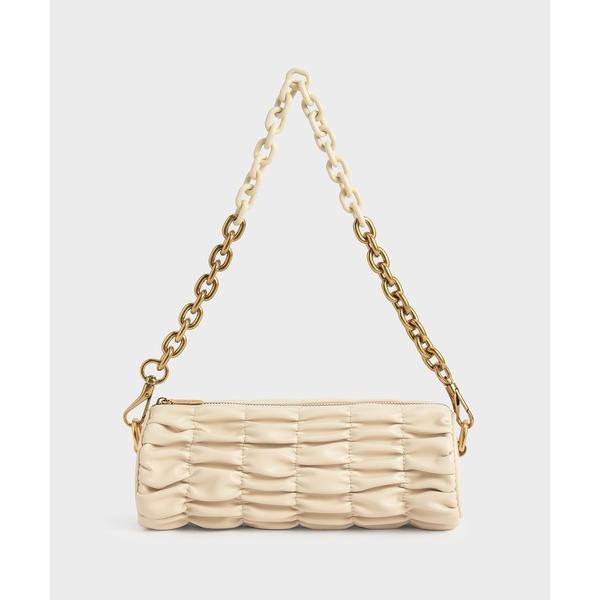 参考価格：7，899円発売時期：2022年03月コンディション：A（使用感なし）数回使用した程度で使用感が感じられないアイテム付属品：保存袋参考商品名：タルーラルーシュド チェーンハンドルショルダーバッグ / Tallulah Ruched...