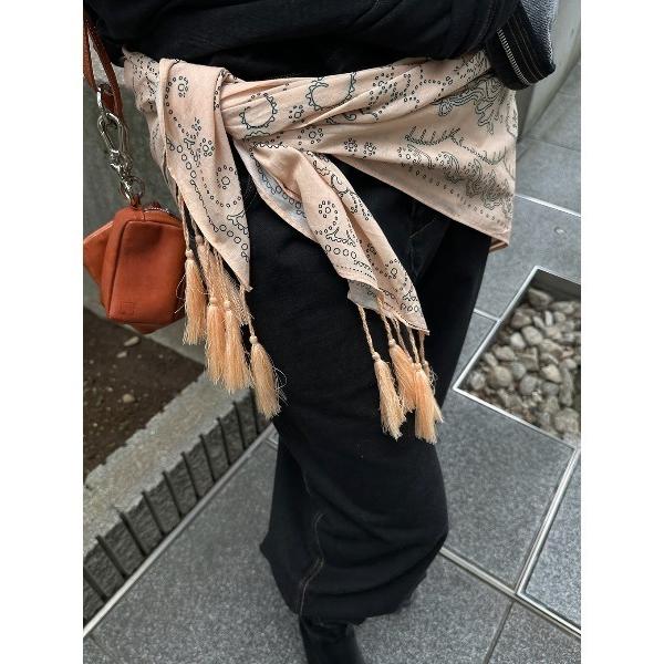 ZOZO問い合わせ番号:103519088ショップ:AMERI VINTAGE，アメリビンテージブランド:ELCHELE，エルチェレ商品名:PAGE2026 #3 TASSEL BANDANNAカテゴリ:ヘアアクセサリー>その他ヘアア...