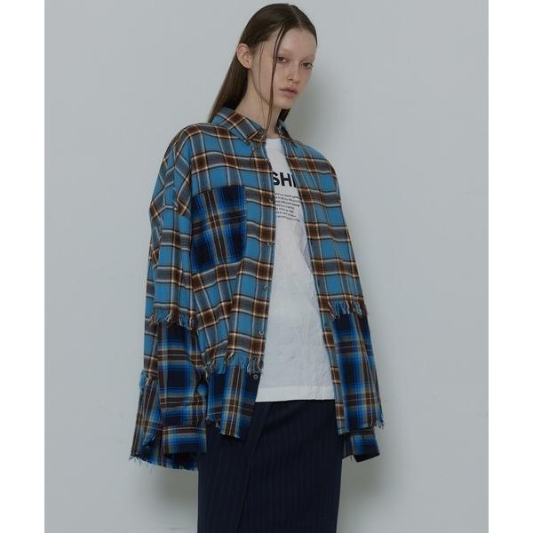 『セール実施中』参考価格：19，800円発売時期：2024年02月コンディション：B（目立つ使用感なし）使用感が少ない、または気にならないアイテム袖口・前身頃：色あせ前身頃・首周り：汚れ首周り：毛玉参考商品名：Check Oversized...