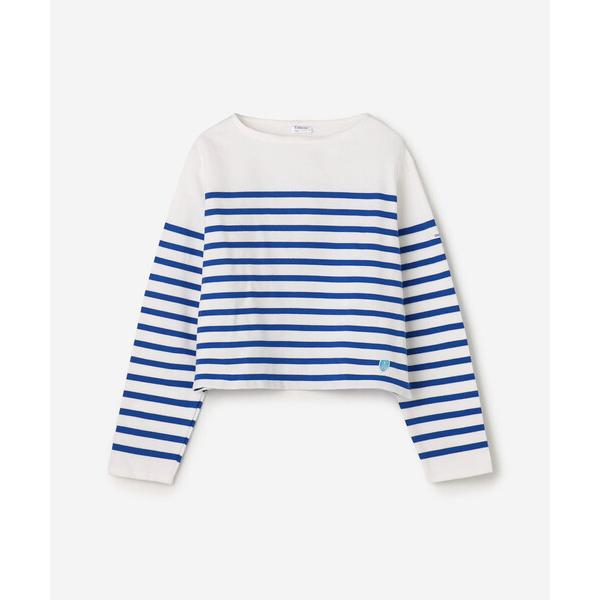 ZOZO問い合わせ番号:103544717ショップ:Bshop，ビショップブランド:ORCIVAL，オーシバル，Bshop，ビショップ商品名:ORCIVAL | ラッセル ボートネッククロップドTシャツ WOMENカテゴリ:トップス>...