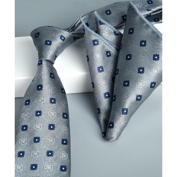 『セール実施中』ZOZO問い合わせ番号:103544873ショップ:REBALANCE，リバランスブランド:REBALANCE，リバランス商品名:ジャカード柄ネクタイ　ポケットチーフ 2点セットカテゴリ:フォーマルスーツ/小物>ネクタ...