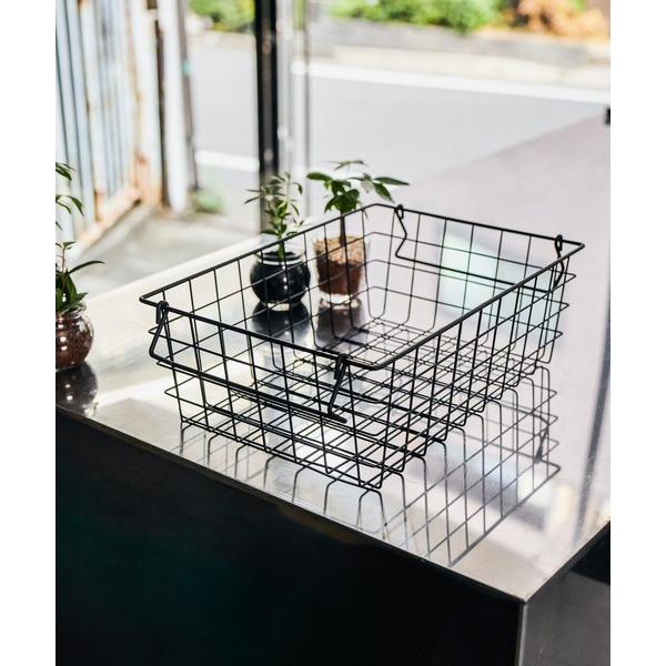 ZOZO問い合わせ番号:103544958ショップ:LAKOLE，ラコレブランド:LAKOLE，ラコレ商品名:ワイヤーバスケット(M)ブラック / 630116カテゴリ:インテリア>収納グッズブランド品番:630116素材:鉄原産国:...