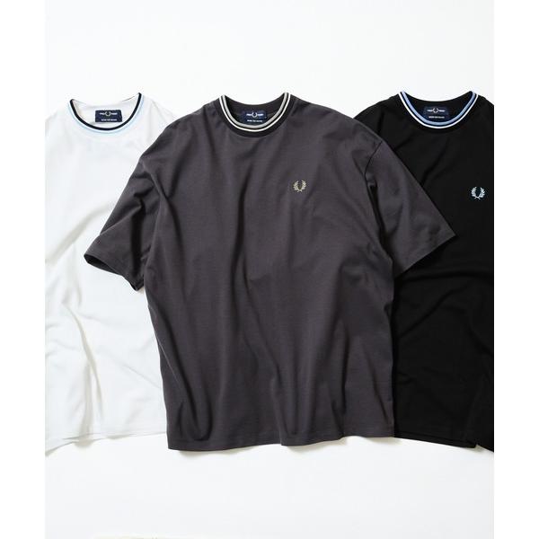 ZOZO問い合わせ番号:103545390ショップ:BEAMS MEN，ビームス メンブランド:FRED PERRY，フレッドペリー，BEAMS，ビームス商品名:【別注】FRED PERRY / オーバーサイズ ティップライン ピケ Tシャ...