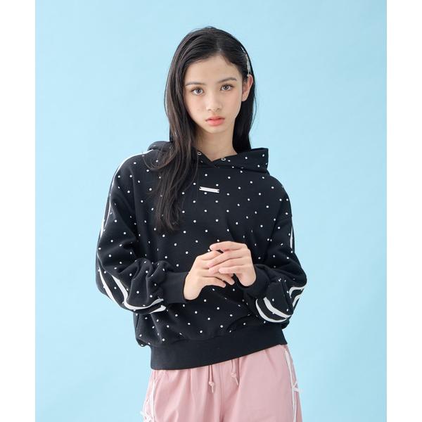 『タイムセール実施中』ZOZO問い合わせ番号:103545427ショップ:cross marche，クロスマルシェブランド:BISKEE，ビスキー商品名:ドット総柄パーカーカテゴリ:トップス>パーカーブランド品番:212850素材:【...