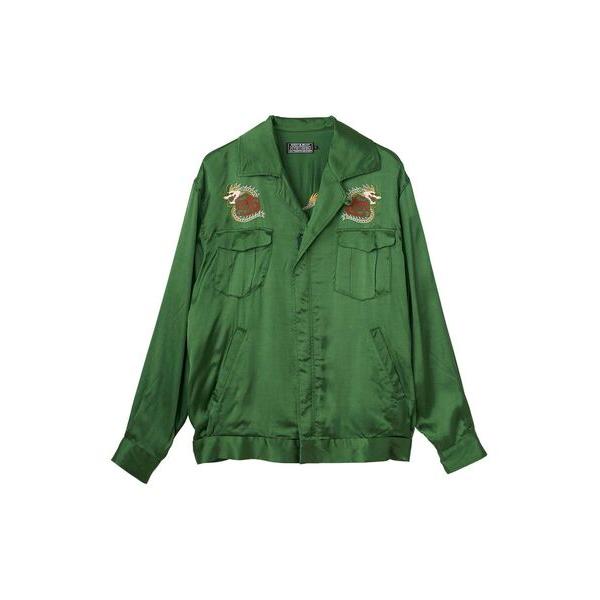 ZOZO問い合わせ番号:103545630ショップ:HYSTERIC GLAMOUR，ヒステリックグラマーブランド:HYSTERIC GLAMOUR，ヒステリックグラマー商品名:DRAGON FLAME刺繍 スーベニアシャツカテゴリ:トップ...