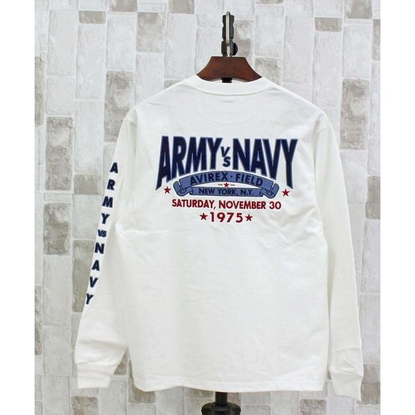 ZOZO問い合わせ番号:103545708ショップ:TopIsm，トップイズムブランド:AVIREX，アヴィレックス，TopIsm，トップイズム商品名:ARMY VS NAVY GAME DAY L/S T-SHIRTカテゴリ:トップス&g...