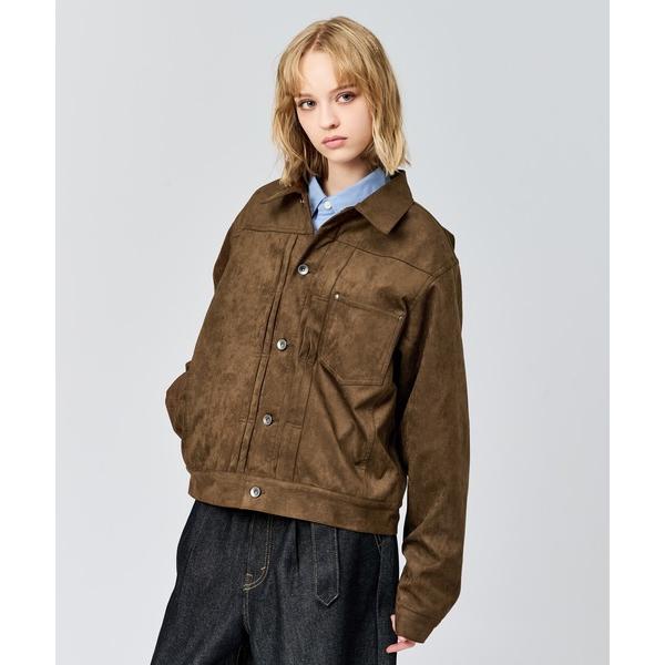 ZOZO問い合わせ番号:103545801ショップ:epnok，エプノックブランド:WETTEMPT，ウィテンプト商品名:FAUX SUEDE TRUCKER JACKET / フェイクスエードトラッカージャケットカテゴリ:ジャケット/アウ...