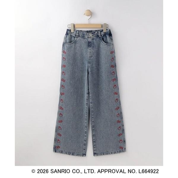 『タイムセール実施中』ZOZO問い合わせ番号:103546281ショップ:SHOO・LA・RUE，シューラルーブランド:sanrio，サンリオ，SHOO・LA・RUE，シューラルー商品名:【サンリオキャラクターズ】ハローキティ刺繍デニムカテ...