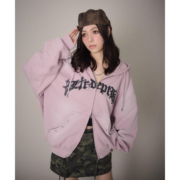 ZOZO問い合わせ番号:103546328ショップ:WEGO，ウィゴーブランド:LTR DEPTH，レイターデプス，WEGO，ウィゴー商品名:LTR DEPTH/【26年春新作】グラフィックZIPパーカーカテゴリ:トップス>パーカーブ...