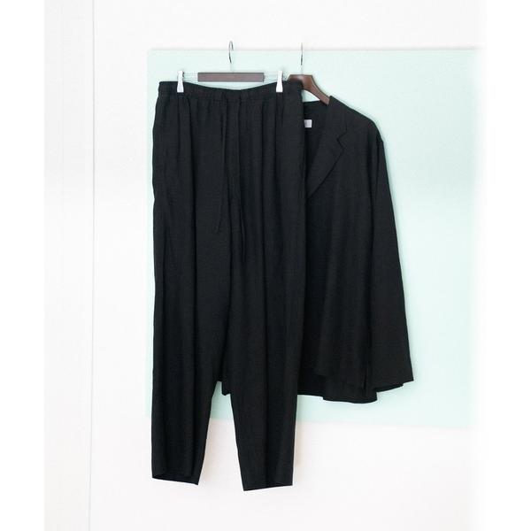 ZOZO問い合わせ番号:103546346ショップ:ADAM ET ROPE'，アダムエロペブランド:ADAM ET ROPE'，アダムエロペ商品名:ワイドイージー リネンパンツ / セットアップ対応カテゴリ:パンツ>その他パンツブラ...