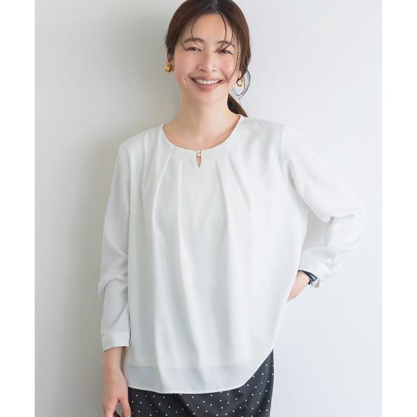 ZOZO問い合わせ番号:103546520ショップ:coca，コカブランド:coca（coca），コカ商品名:ノーカラーブラウス | セレモニー オフィス ママスーツ フォーマルウェア スーツ 卒業式カテゴリ:トップス>シャツ/ブラウ...