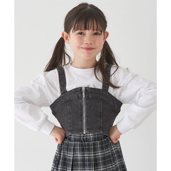 ZOZO問い合わせ番号:103546565ショップ:coca，コカブランド:coca（coca），コカ商品名:キッズ　デニムジップビスチェカテゴリ:トップス>キャミソールブランド品番:36-251011201-20素材:綿72% ポリ...