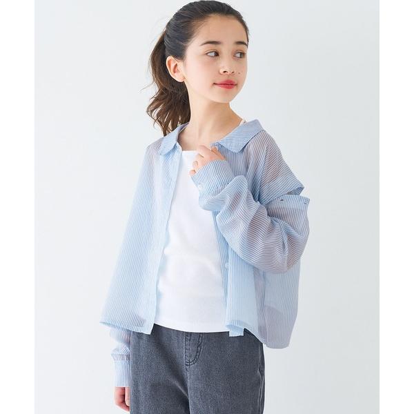 ZOZO問い合わせ番号:103546568ショップ:coca，コカブランド:coca（coca），コカ商品名:キッズ　ボタン肩あきシアーシャツカテゴリ:トップス>シャツ/ブラウスブランド品番:36-251021204-20素材:レーヨ...