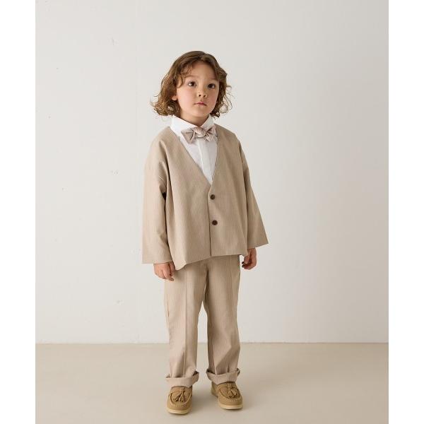 ZOZO問い合わせ番号:103546922ショップ:riziere，リジェールブランド:riziere，リジェール商品名:ストライプ柄ノーカラージャケットセットアップカテゴリ:フォーマルスーツ/小物>スーツセットブランド品番:RZ26...