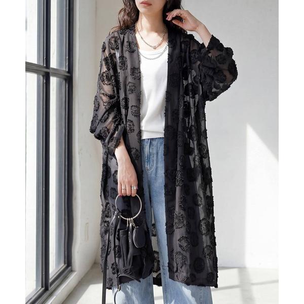 ZOZO問い合わせ番号:103547289ショップ:antiqua，アンティカブランド:antiqua，アンティカ商品名:シアー ドット ロングカーディガンカテゴリ:トップス>カーディガン/ボレロブランド品番:PY-00833素材:ポ...