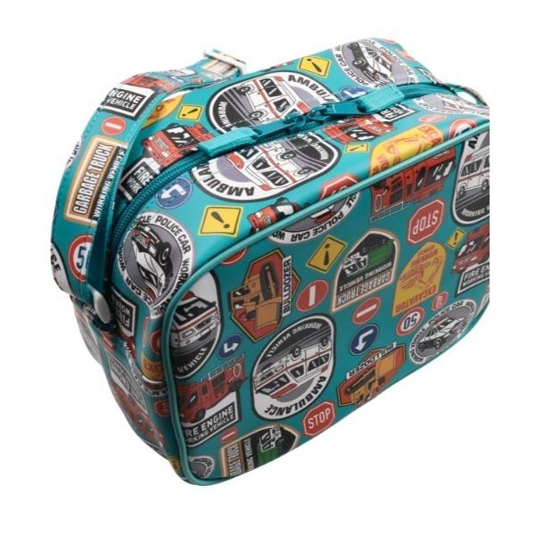 ZOZO問い合わせ番号:103547492ショップ:こどもの森e-shop，コドモノモリイーショップブランド:Kids Foret，キッズフォーレ商品名:働く車・恐竜総柄通園バッグカテゴリ:バッグ>ショルダーバッグブランド品番:B17...