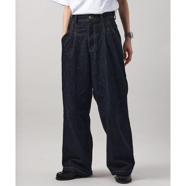 ZOZO問い合わせ番号:103547907ショップ:FFEIN，フェインブランド:FFEIN，フェイン商品名:【FFEIN（フェイン）】13oz ワイドストレートスラブデニムタックワイドパンツ /ボトムス ワイドシルエット【セットアップ対応...