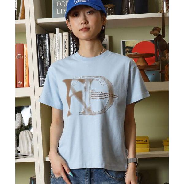 『タイムセール実施中』ZOZO問い合わせ番号:103547939ショップ:FFEIN，フェインブランド:FFEIN，フェイン商品名:【FFEIN（フェイン）】ぼかしロゴショート丈Tシャツ / Tシャツ クルーネック 半袖 刺繍 プリント 【...