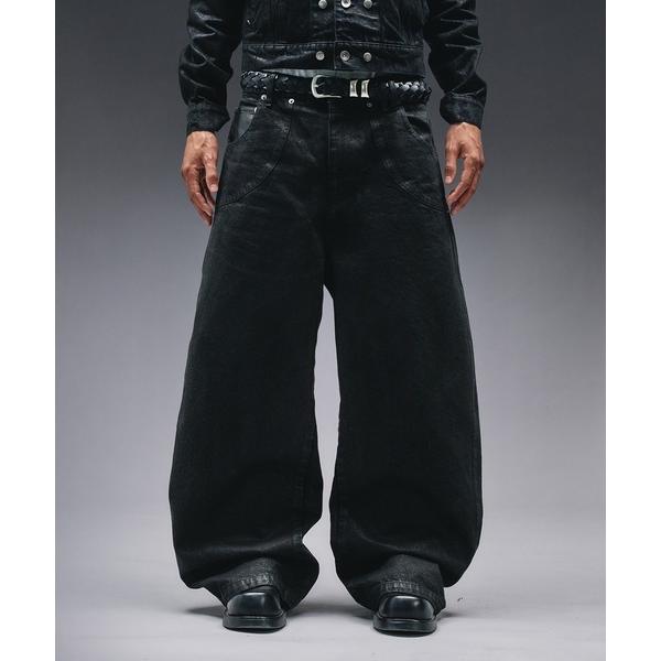 ZOZO問い合わせ番号:103548401ショップ:FTW，エフティーダブリューブランド:ANDER HUNK，アンダーハンク商品名:14oz Wax Coated Curve Denim  / 14オンスワックスコーティングカーブデニムカ...