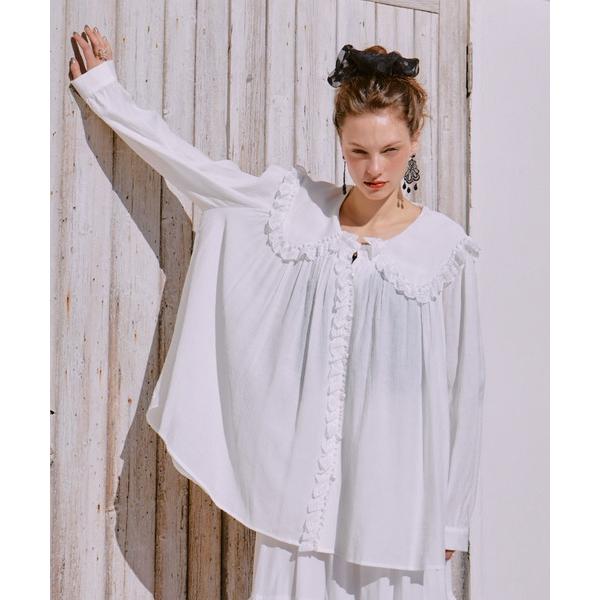 ZOZO問い合わせ番号:103548473ショップ:Auntie Rosa，アンティローザブランド:manana suerte，マニャーナスエルテ，HOTEL VIVA la HOLIDAY，ホテルビバラホリデー商品名:レースカラーギャザー...