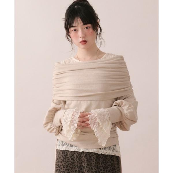 ZOZO問い合わせ番号:103548537ショップ:mideal，マイディールブランド:loin nuit，ロワンニュイ商品名:shirring off shoulder tops / シャーリングオフショルダートップスカテゴリ:トップス&...