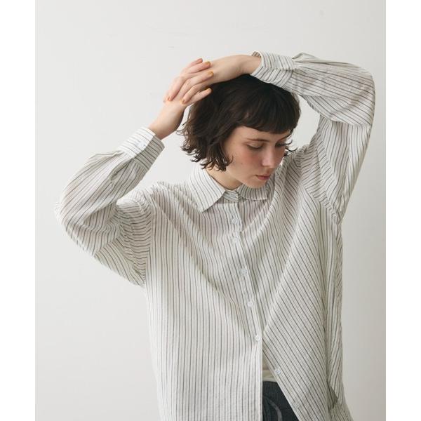 ZOZO問い合わせ番号:103548543ショップ:Avenue，アヴェニューブランド:full/fill.，フルフィル商品名:sheer stripe over shirt / シアーストライプオーバーシャツカテゴリ:トップス>シャ...