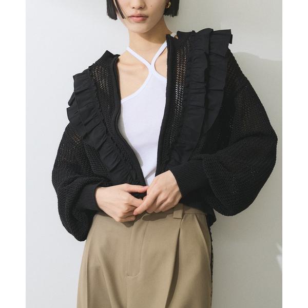 『セール実施中』参考価格：13，970円発売時期：2025年03月コンディション：A（使用感なし）数回使用した程度で使用感が感じられないアイテム参考商品名：【WEB限定】ラッフルメッシュ編みカーディガン参考品番：2025-A-GAK5510...